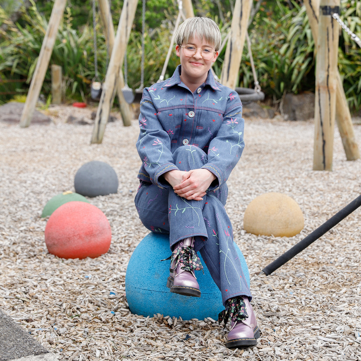 Staff Made — Bianca's Denim Set – The Fabric Store