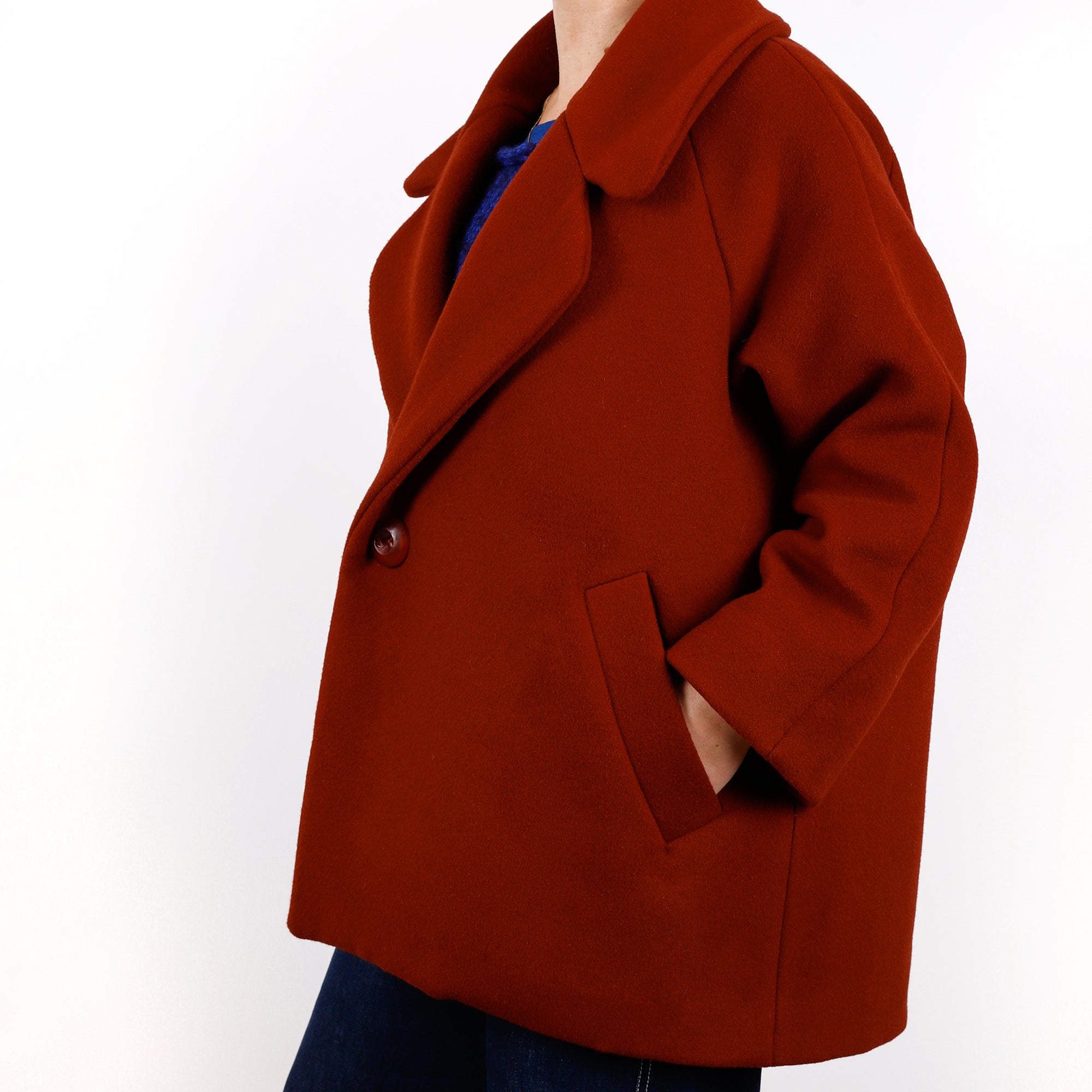 Staff Made — Chloe's Cropped Poppy Coat – The Fabric Store