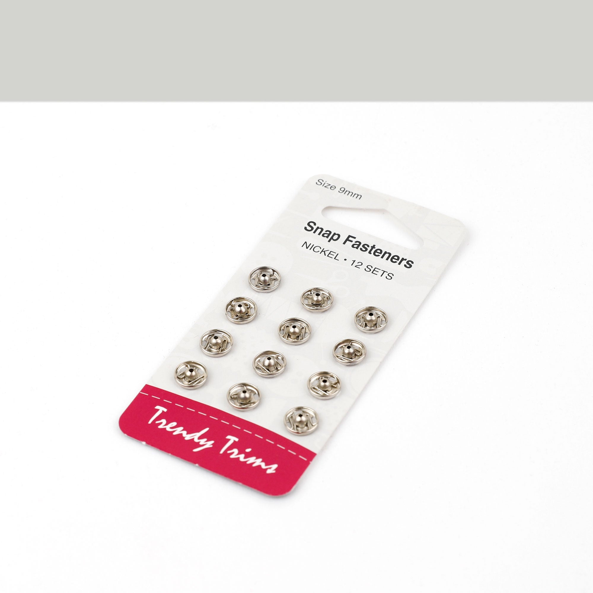Snap Fastener 12 x 9mm - Nickel – The Fabric Store