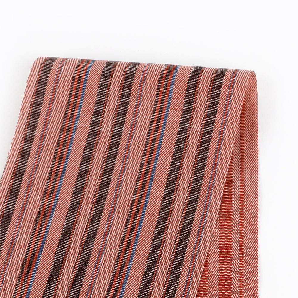 Herringbone Stripe Cotton / Triacetate - Russet Mix – The Fabric Store
