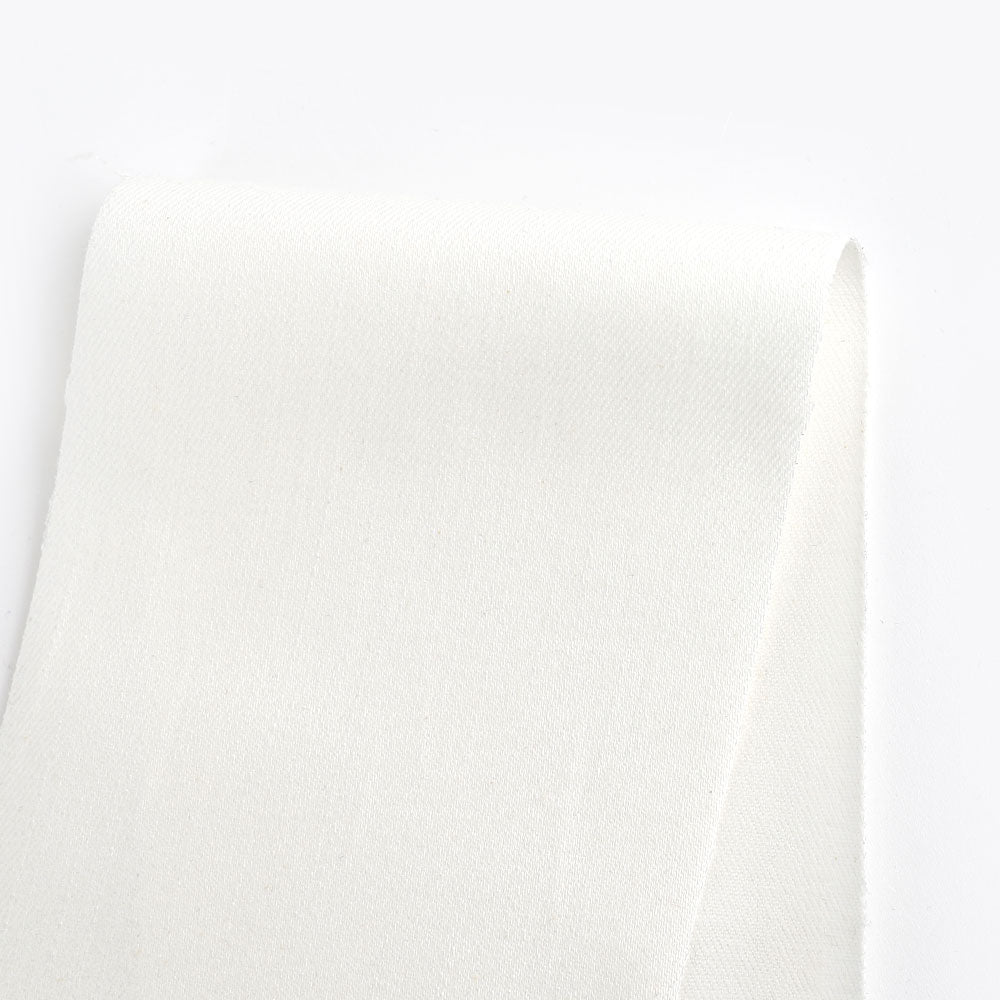Slubby Stretch Cotton Twill - Ivory – The Fabric Store